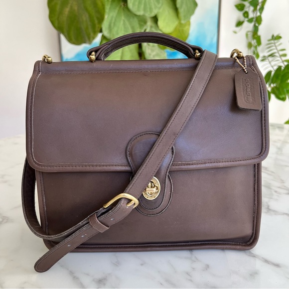 Coach | Bags | Coach Vintage Willis Taupe 9927 Top Handle Satchel ...